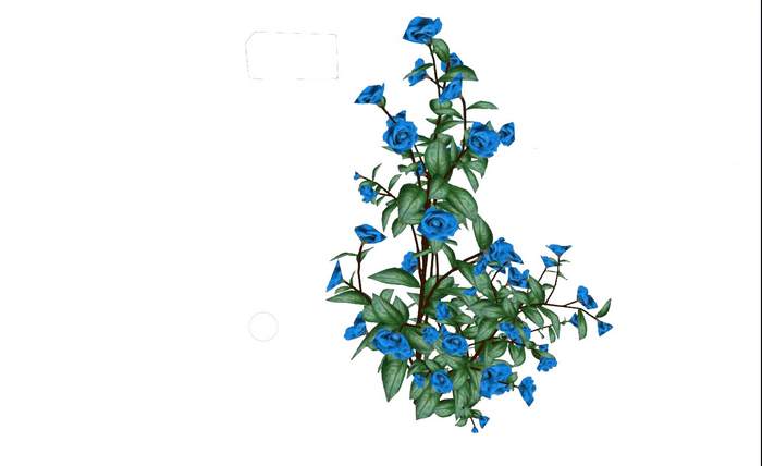 Second Life Marketplace Blue Rose Bush